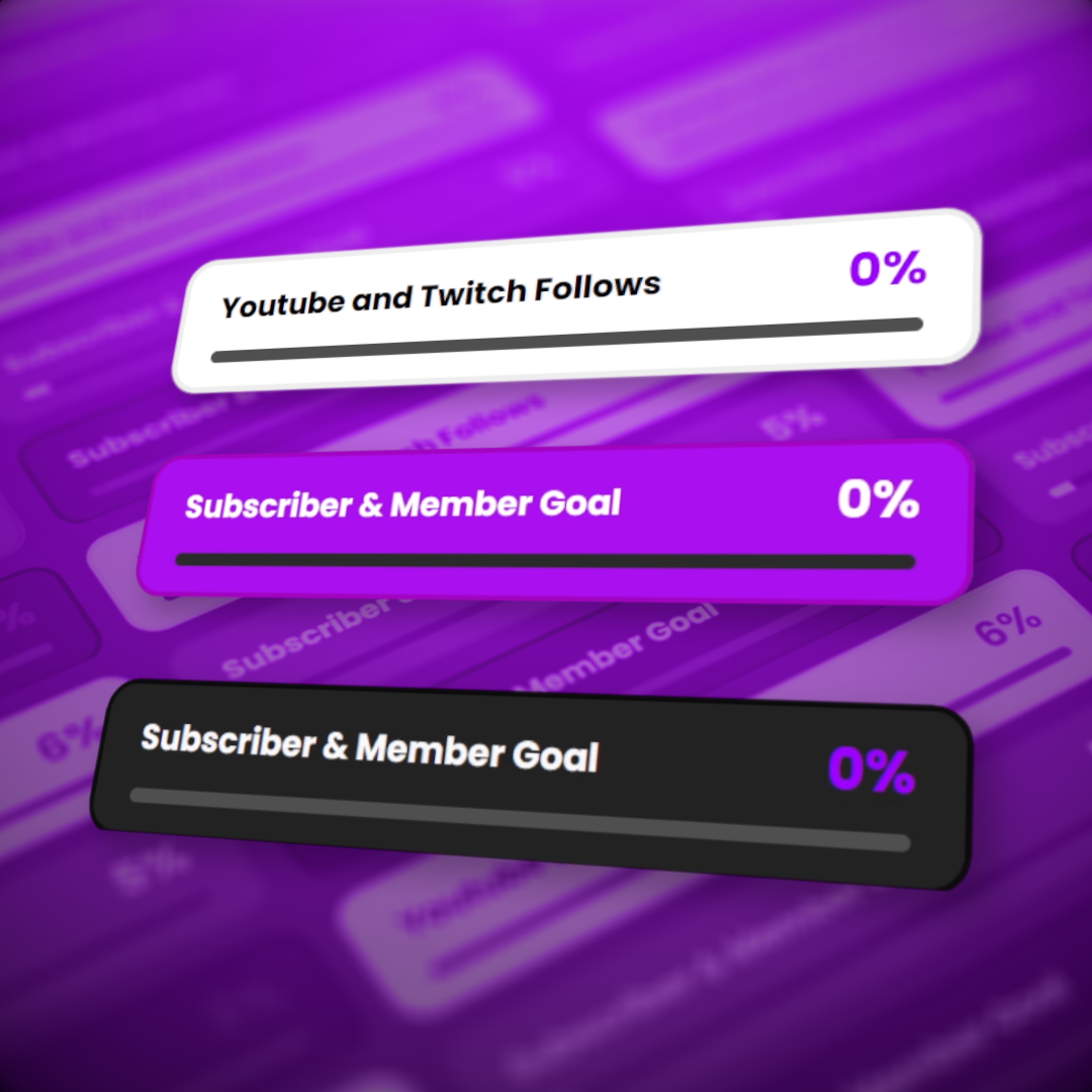 Multiplatform Goal Bar for Twitch & YouTube | GETREKT