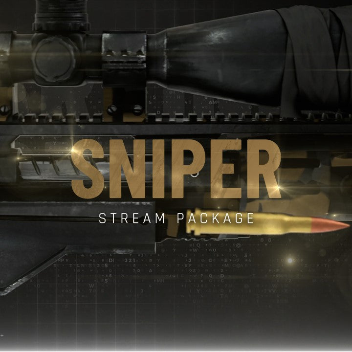 Sniper 3D Animated Stream Overlays Package | GETREKT