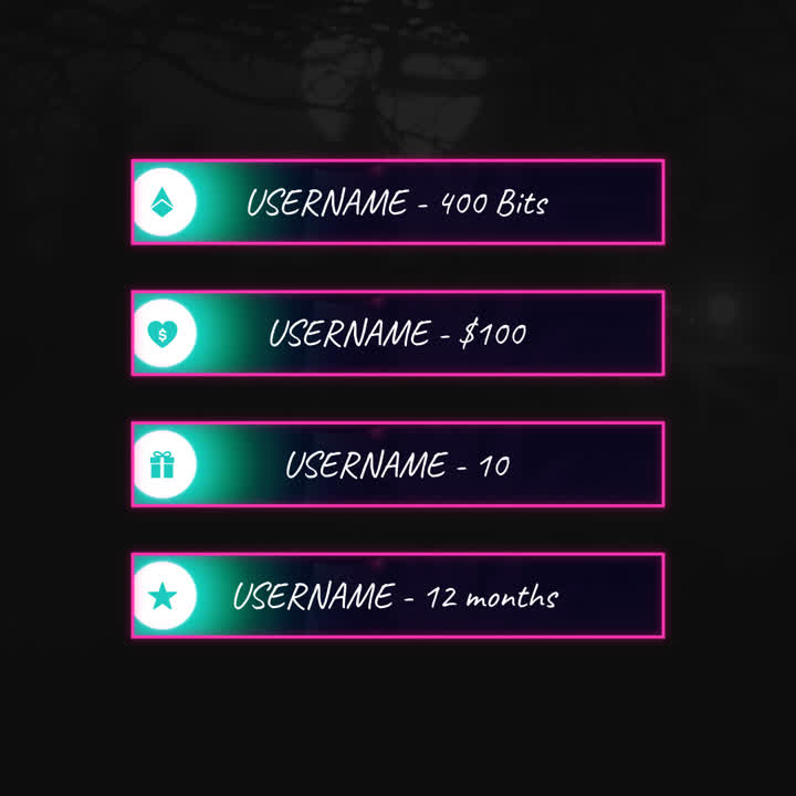 Night Forest Stream Overlays Package for Twitch & OBS