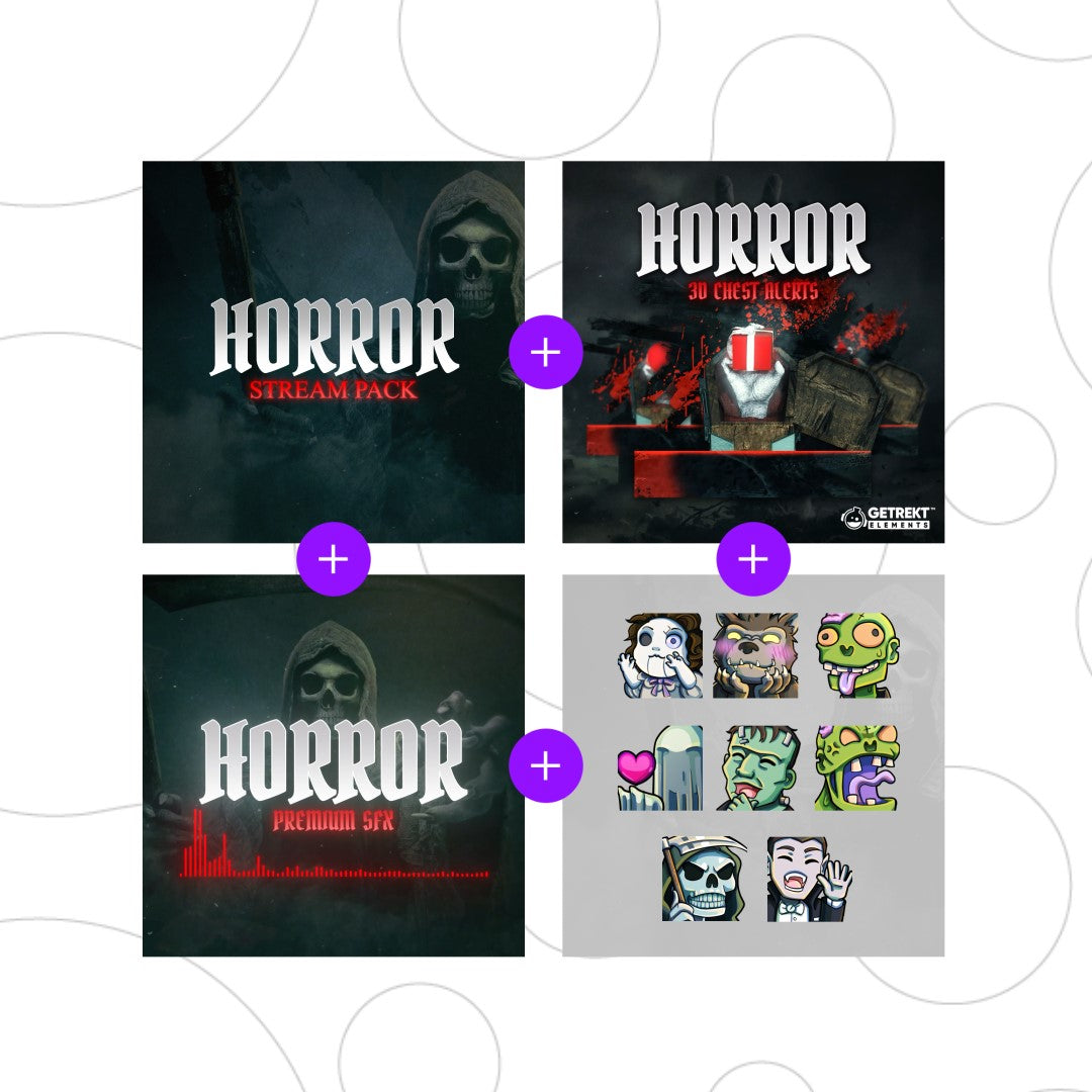 Horror Stream Overlays Bundle | GETREKT Labs
