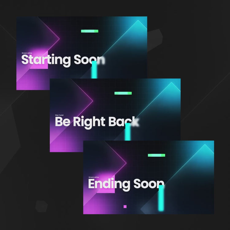 Glass Animated Stream Overlays Package for Twitch & OBS