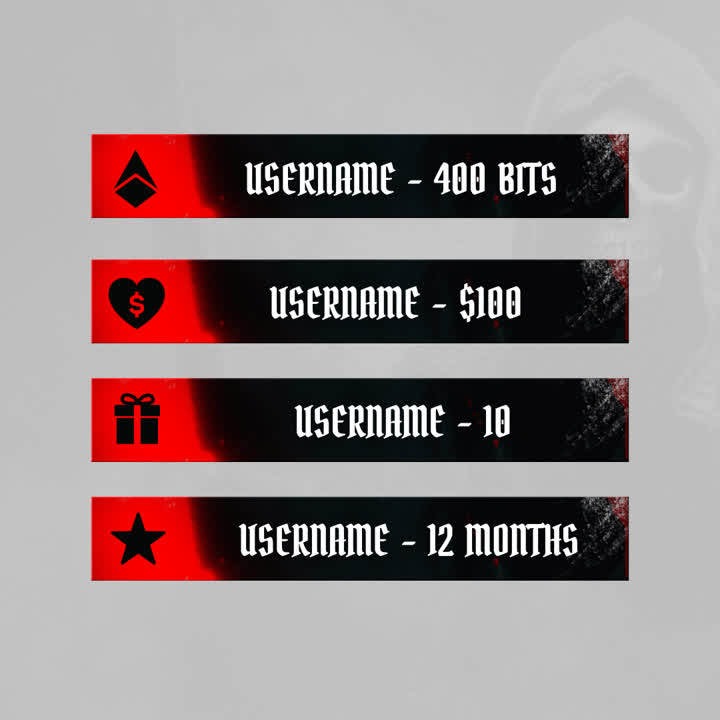 Horror Stream Overlays Package for Twitch, OBS & Streamlabs