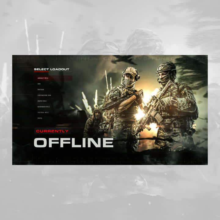 Warfare Stream Overlays Package for Twitch, OBS & Streamlabs
