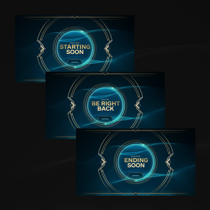 Hexrift Animated Scenes for Twitch, OBS & Streamlabs