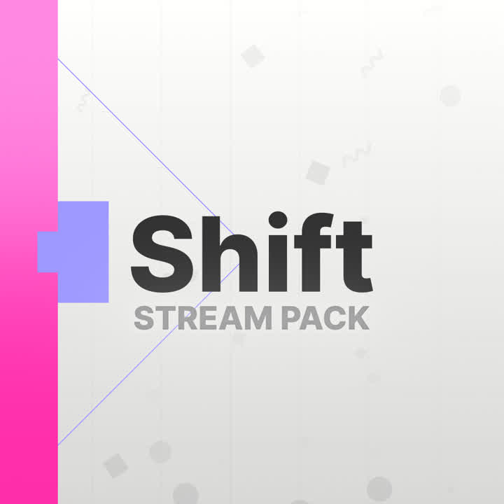 Shift Animated Stream Overlays Package for Twitch & OBS
