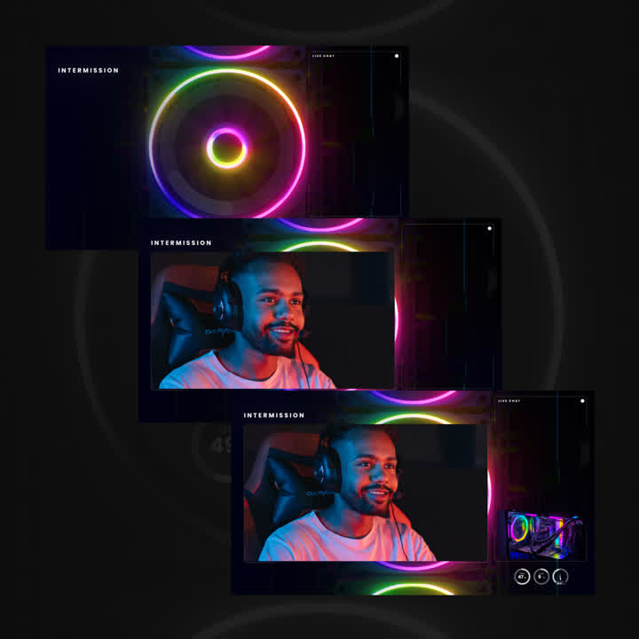 RGB Stream Overlays for Twitch, OBS & Streamlabs