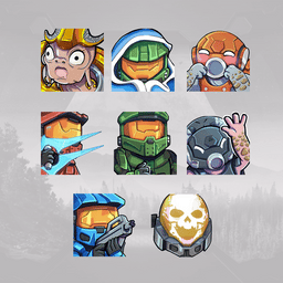 Warthog Halo Animated Emotes for Twitch, YouTube & Kick